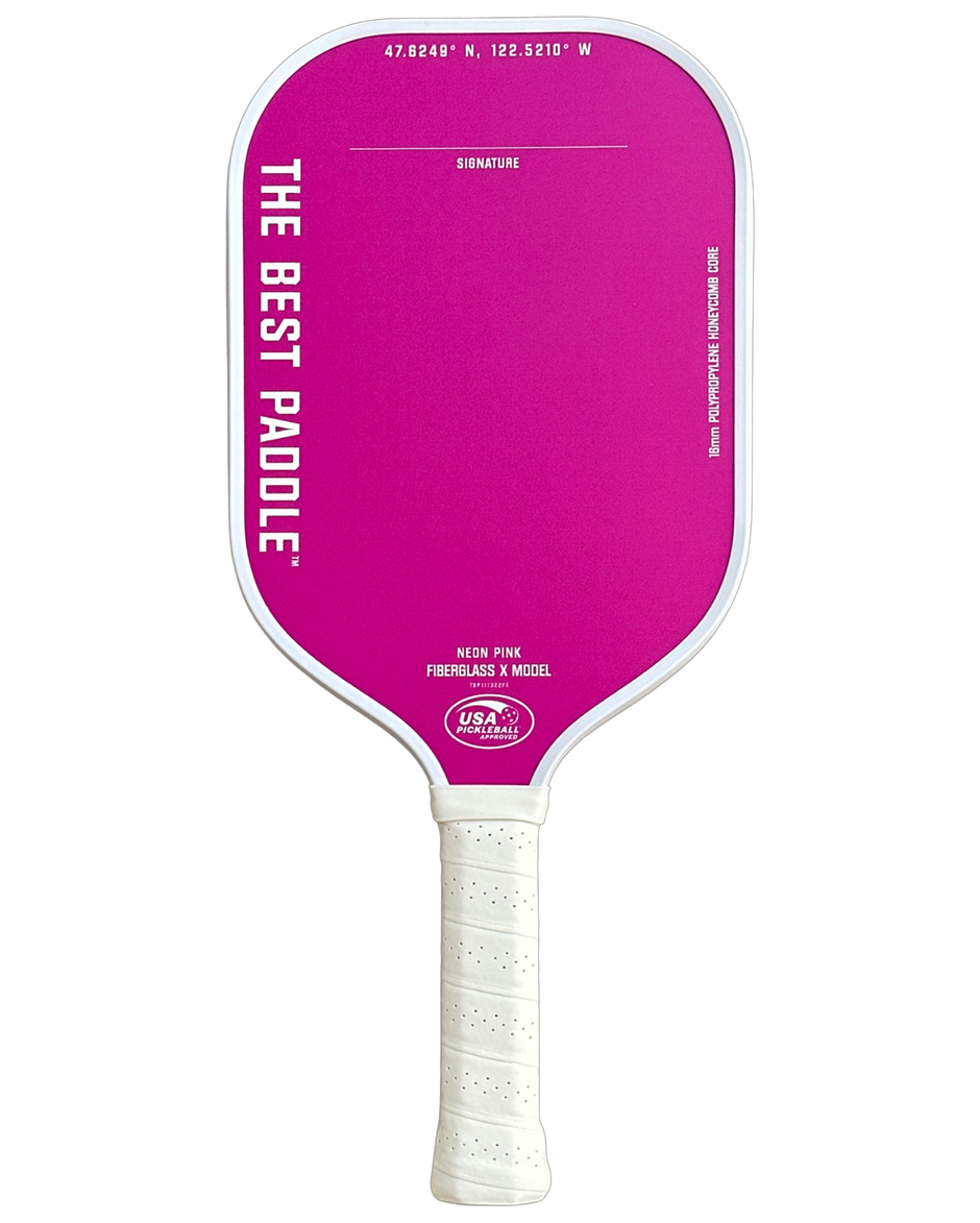 Fiberglass X Model- Neon Pink (Elongated Handle)
